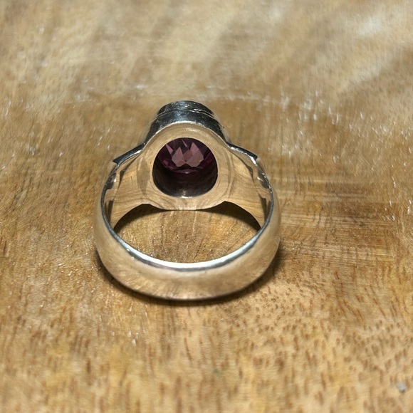 Sarda | Jewelry | Vintage Sarda Oval Purple Amethyst 925 Sterling ...